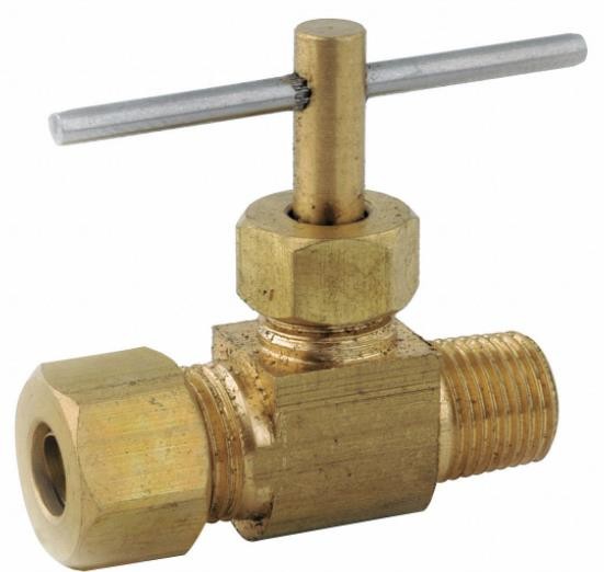 1/2" * 1/2" Straight Compression Needle Valve 150Psi Steel Needle Valve