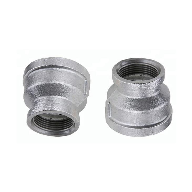 Malleable Iron Fitting Reducing Socket 1" NPT Female Galvanized Finish