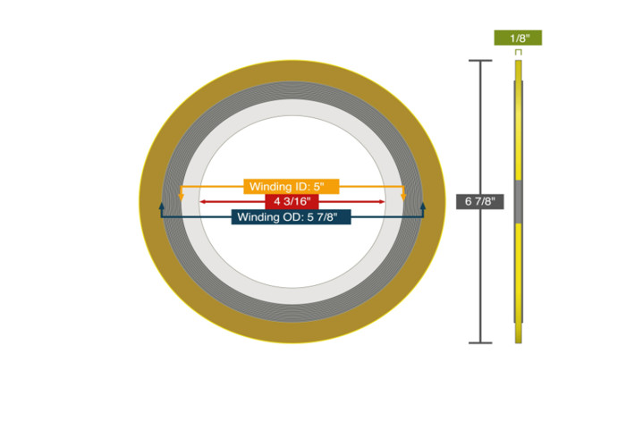 ASME B16.20 Metal Sealing 900# Carbon Steel Outer Ring Stainless Steel ...