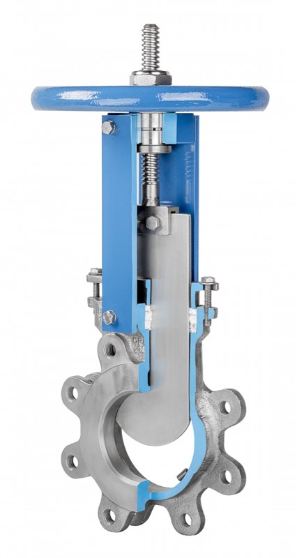 Stainless Steel Knife Gate Valve Flanged DN25 PN 10 ANSI 150 LBS